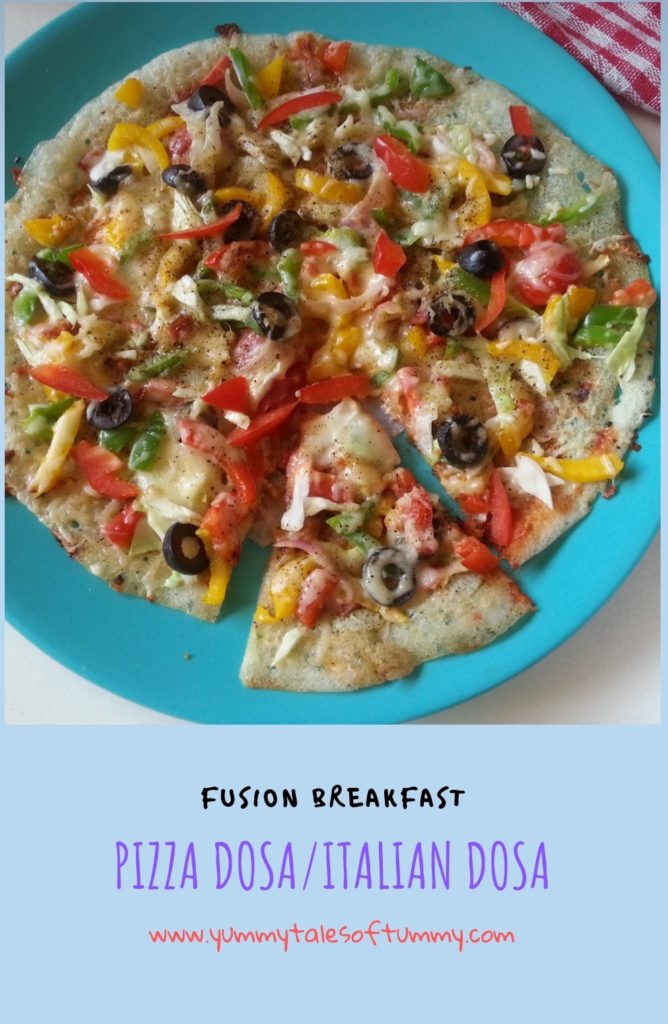 Pizza Dosa | Italian Dosa - Yummy tales of tummy