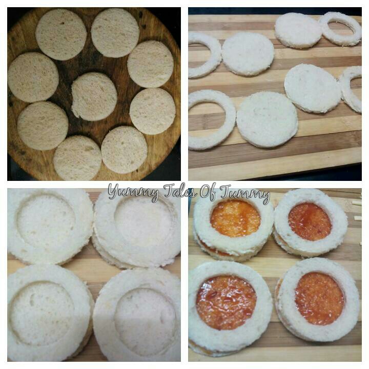 Bread Cheesy Discs Recipe - Yummy tales of tummy