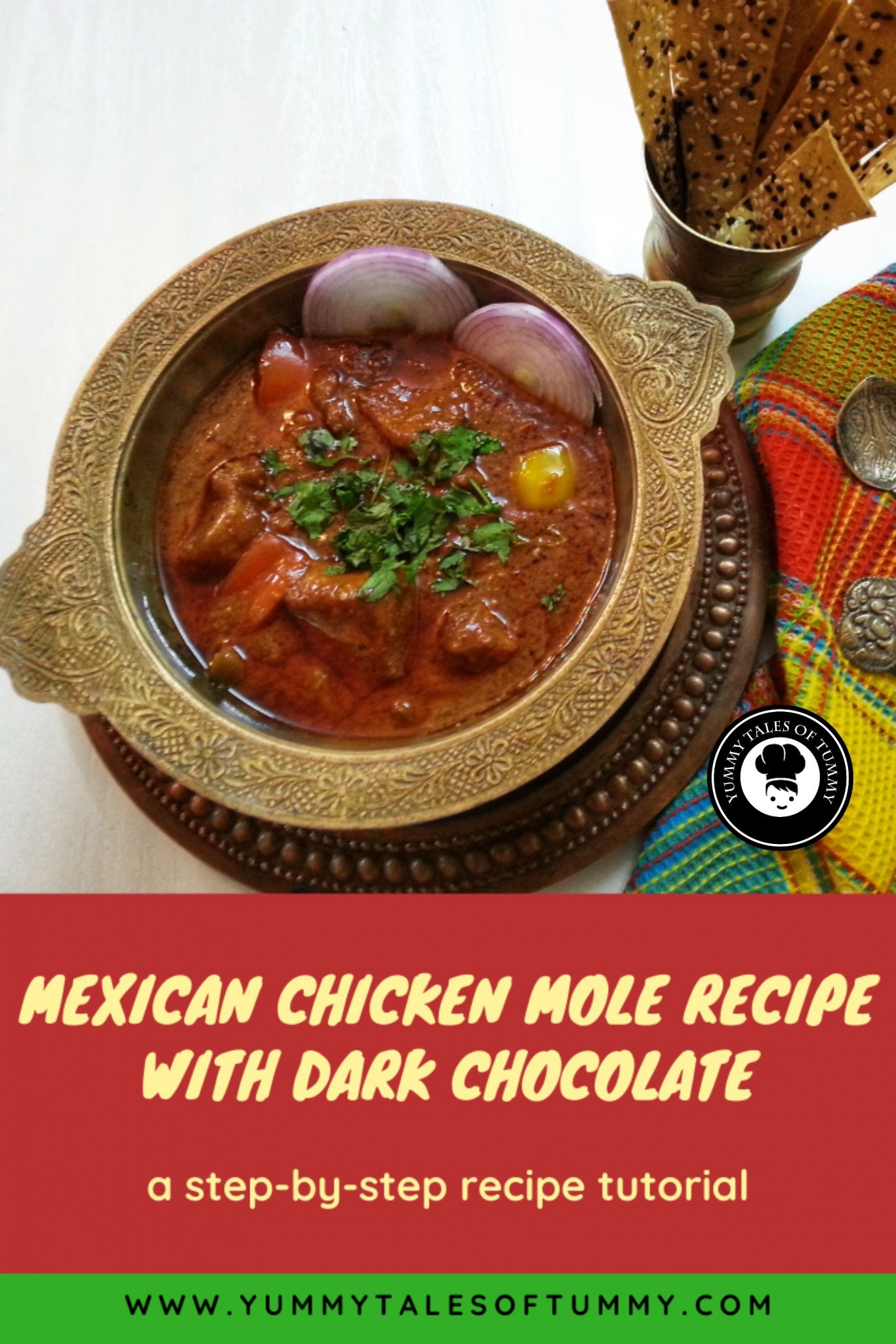 Chocolate Chicken Mole Recipe - Yummy tales of tummy