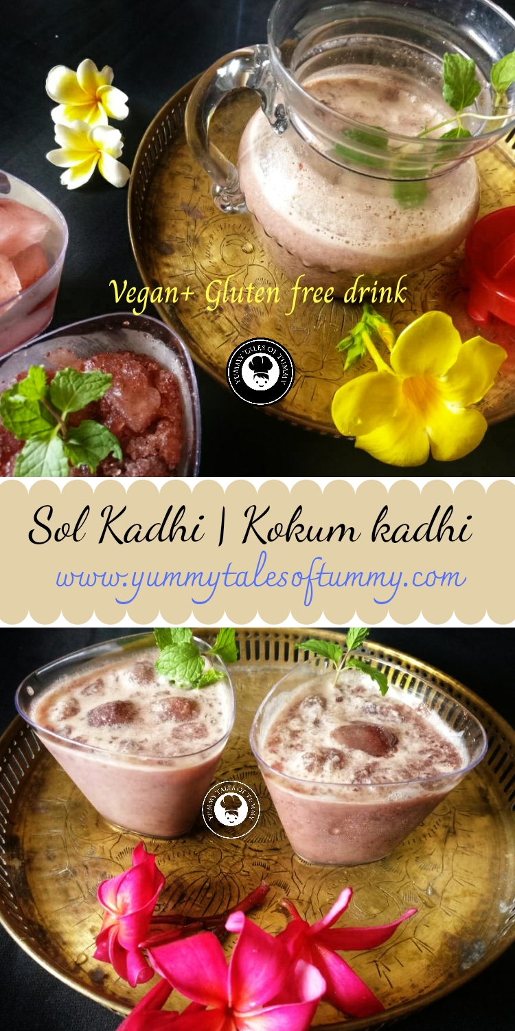 Sol Kadi with Kokum Sorbet - Yummy tales of tummy