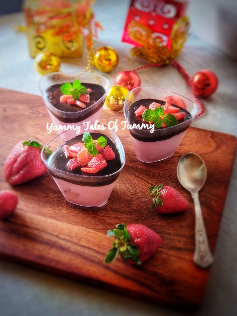 Strawberry and Chocolate Mousse - Yummy tales of tummy