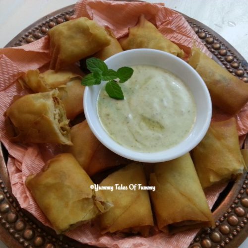 Chicken tikka spring rolls | How to make chicken tikka spring rolls ...