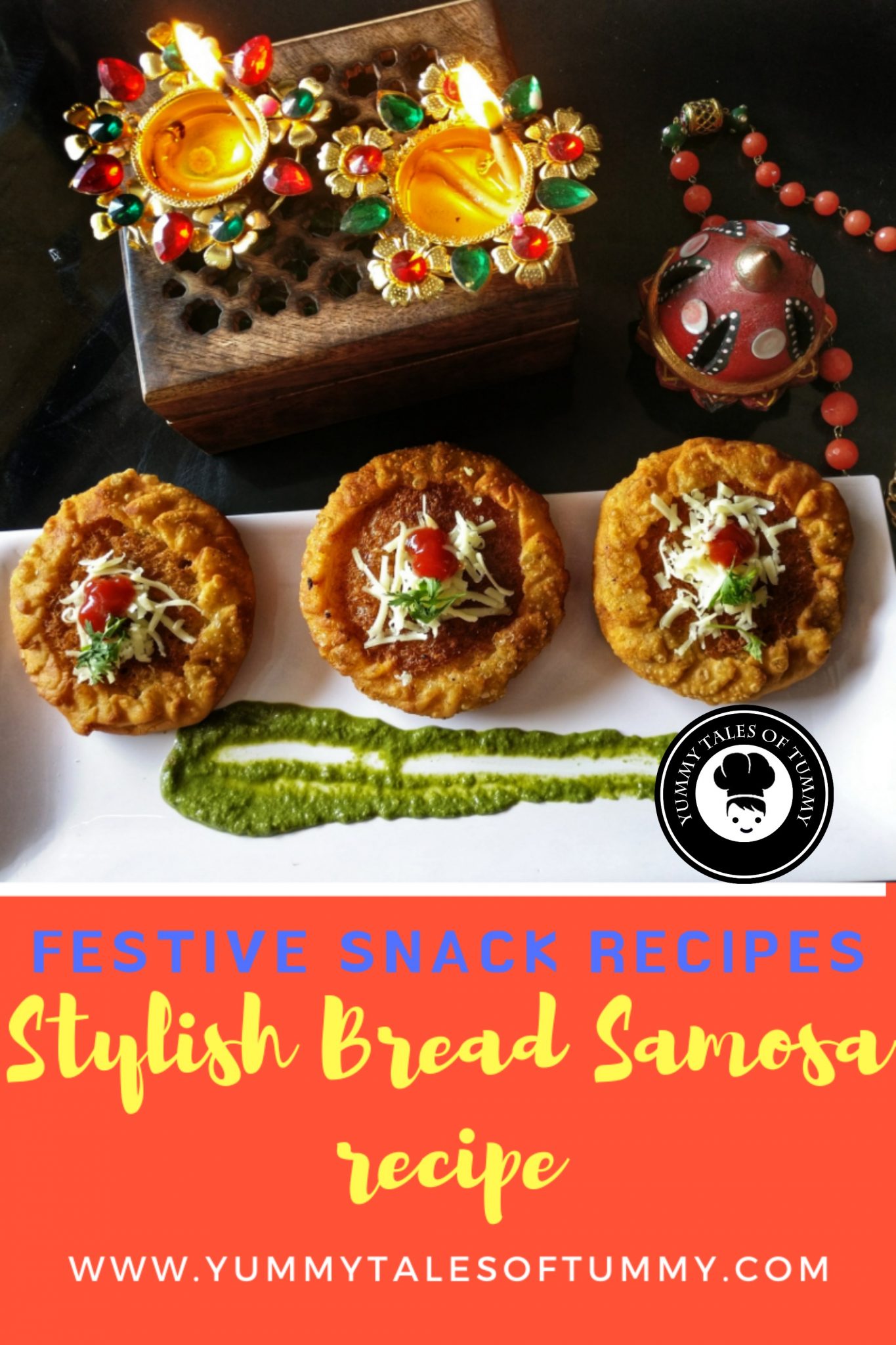 Bread Samosa | Stylish bread samosa recipe - Yummy tales of tummy