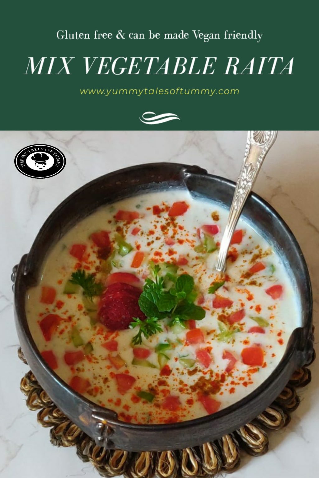Vegetable raita | Mixed vegetable raita - Yummy tales of tummy
