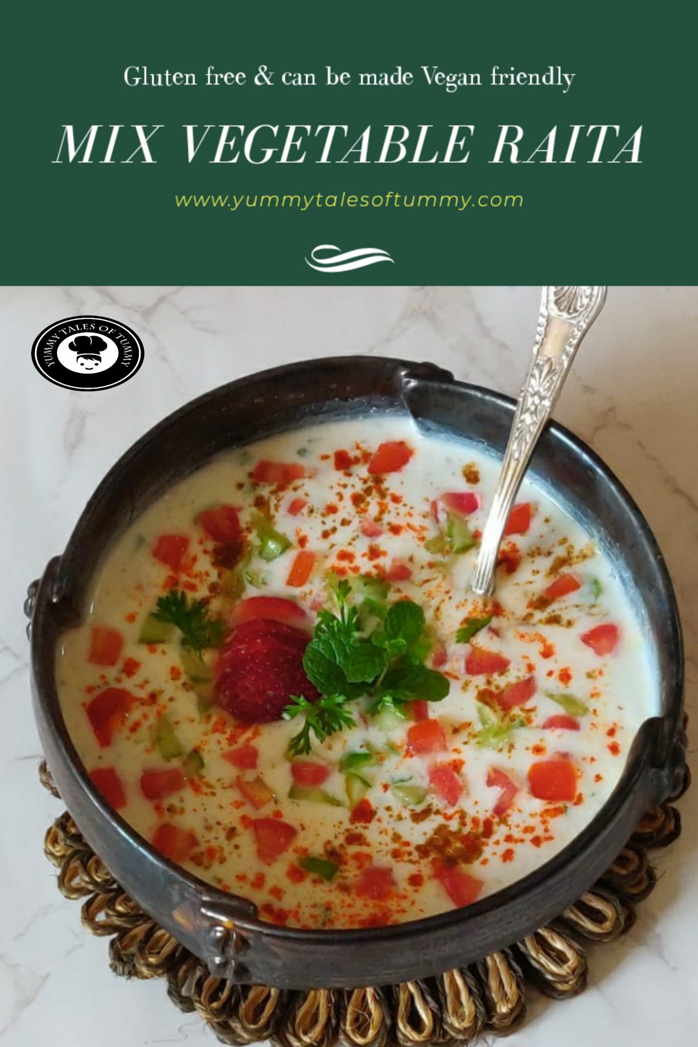 Vegetable raita | Mixed vegetable raita - Yummy tales of tummy