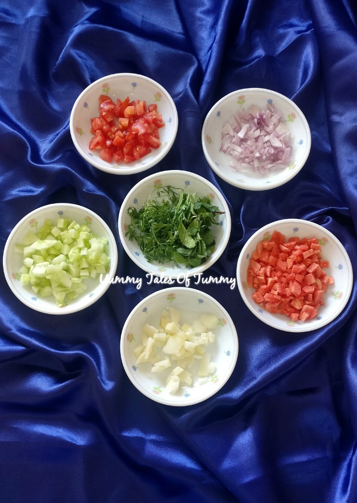 Vegetable raita | Mixed vegetable raita - Yummy tales of tummy