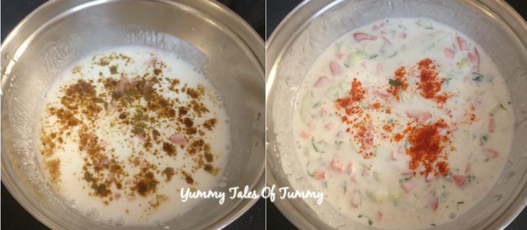 Vegetable raita | Mixed vegetable raita - Yummy tales of tummy