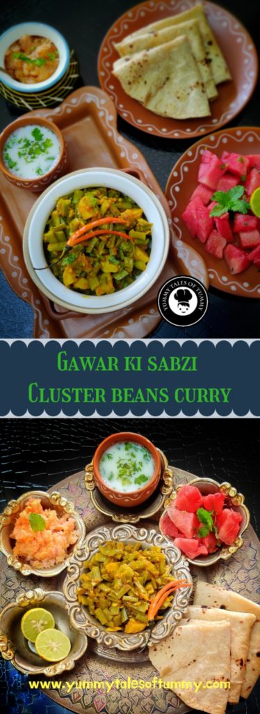 Gawar ki sabzi recipe | Cluster beans curry - Yummy Tales Of Tummy