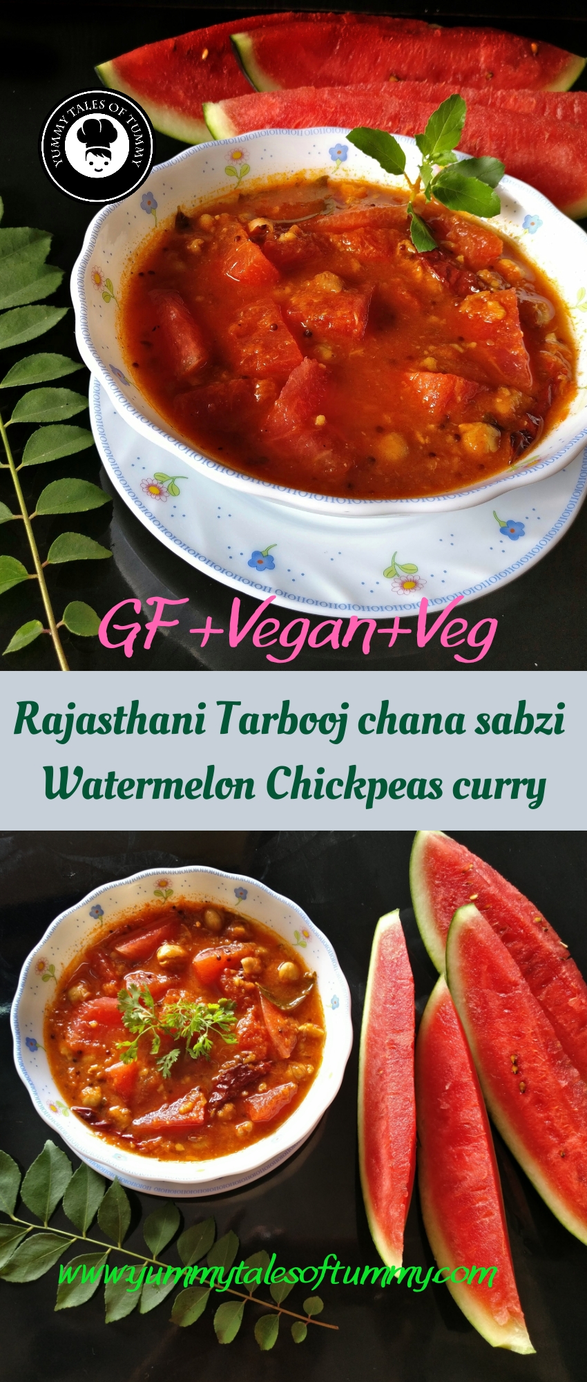 Rajasthani Tarbooj chana sabzi | Watermelon Chickpeas curry - Yummy ...