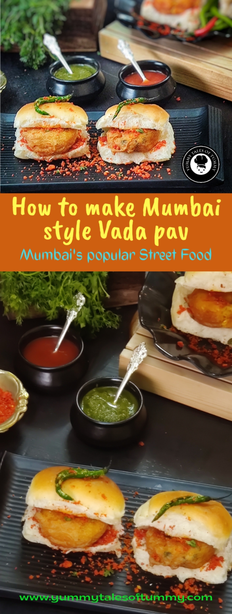 Vada Pav Recipe | How to make Wada pav | Batata Vada pav | Mumbai style ...