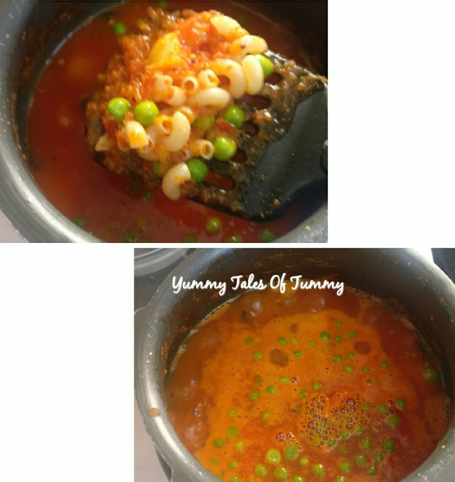 Alu matar Sabzi | Potatoes peas in Tomato gravy - Yummy tales of tummy