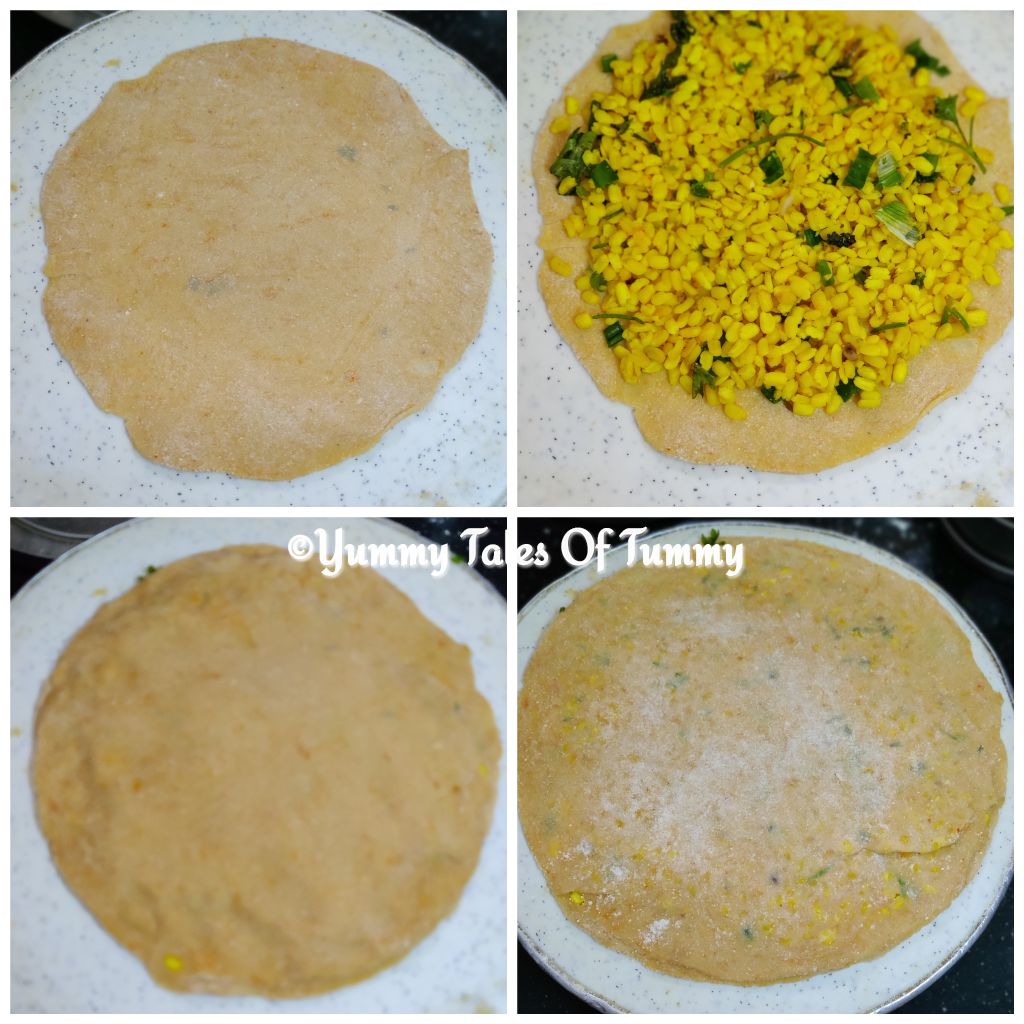 Moong Dal Paratha | Yellow mung dal stuffed Paratha - Yummy tales of tummy