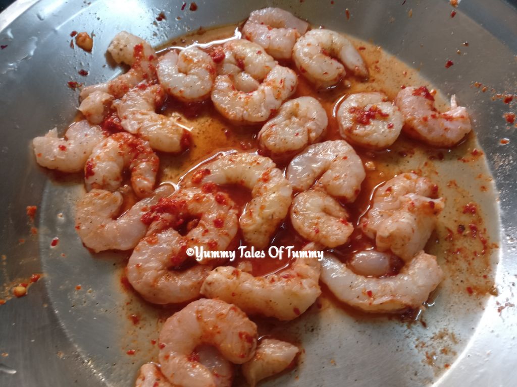 Prawns Balchao | Goan Prawns pickle Recipe - Yummy tales of tummy