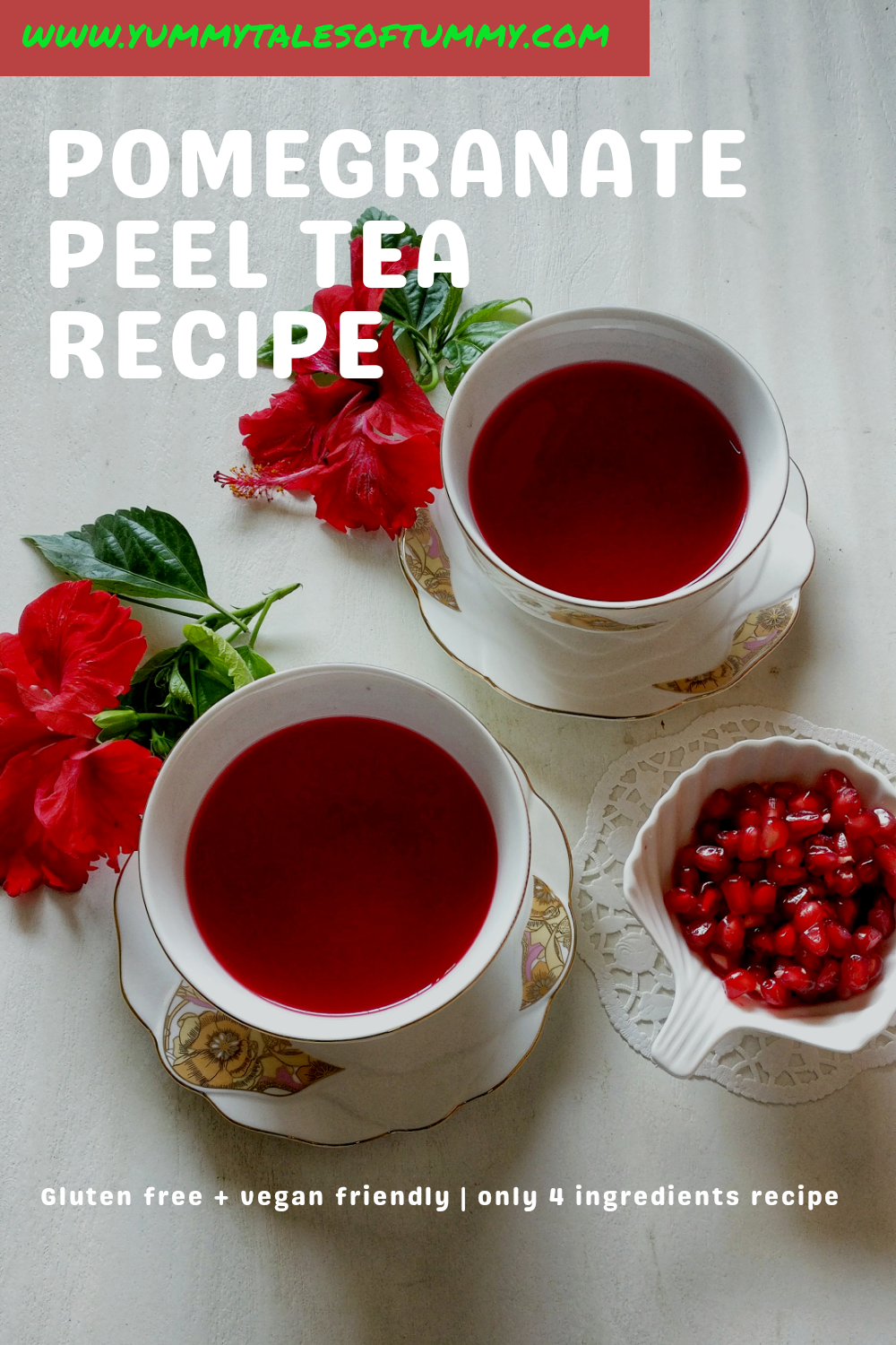 Pomegranate Peel Tea Recipe - Yummy tales of tummy
