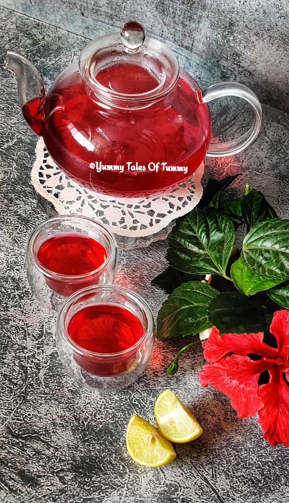 Hibiscus tea recipe | Gudhal ki chai | Jaswand ki chai - Yummy tales of ...