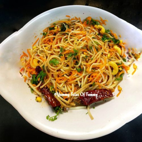 Quick Masala Veggie Spaghetti | Masala Spaghetti - Yummy tales of tummy