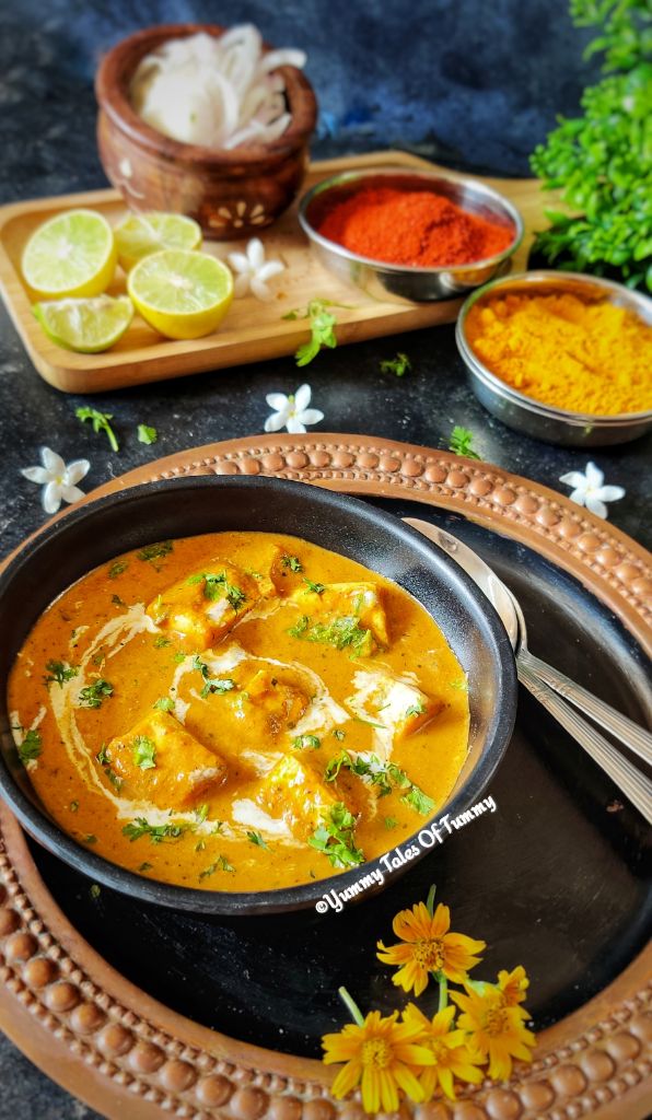 Paneer Masala Recipe | Restaurant style paneer masala - Yummy tales of ...