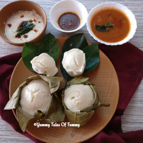 Khotto (Idli steamed in Jackfruit leaves) | Kottige - Yummy tales of tummy