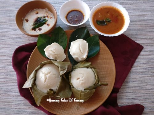 Khotto (Idli steamed in Jackfruit leaves) | Kottige - Yummy tales of tummy
