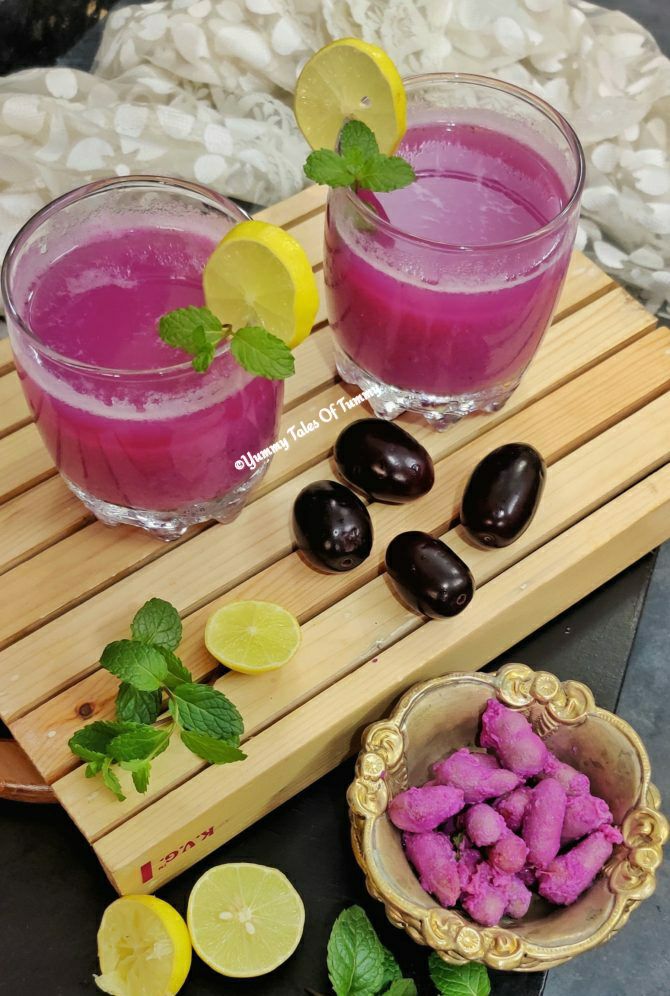 Jamun Panna | Indian Java Plum Summer Drink - Yummy tales of tummy