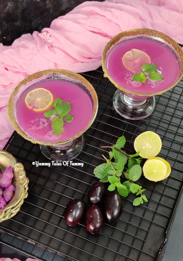 Jamun Panna | Indian Java Plum Summer Drink - Yummy tales of tummy