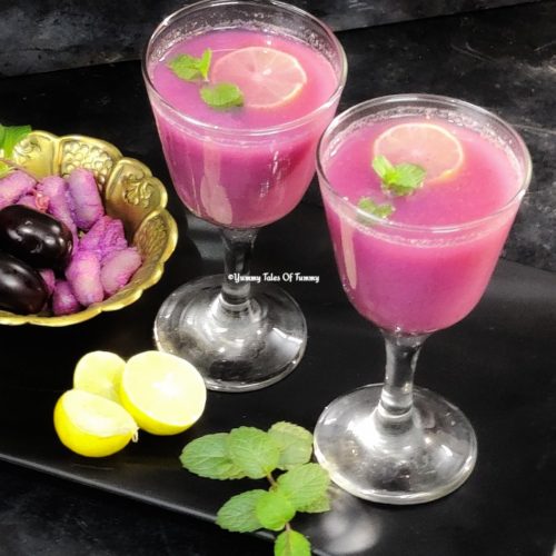 Jamun Panna | Indian Java Plum Summer Drink - Yummy tales of tummy
