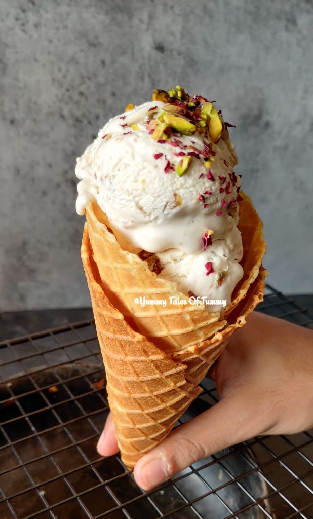 Anjeer Badam Ice Cream | Fig almonds Ice Cream - Yummy tales of tummy