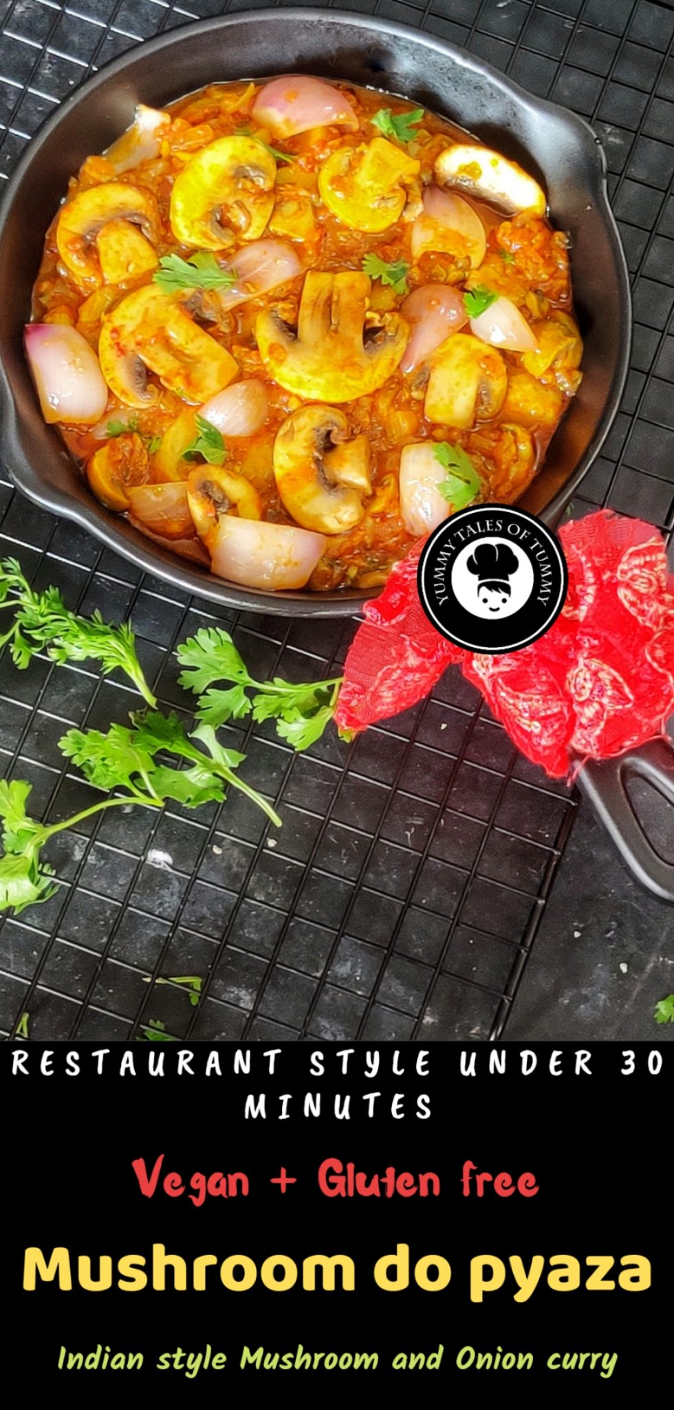 Mushroom Do Pyaza | Khumb Do Pyaza | Mushroom and Onions curry - Yummy ...