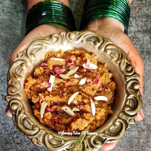 Badam Halwa Recipe | Almond Halva | Badam Sheera - Yummy tales of tummy