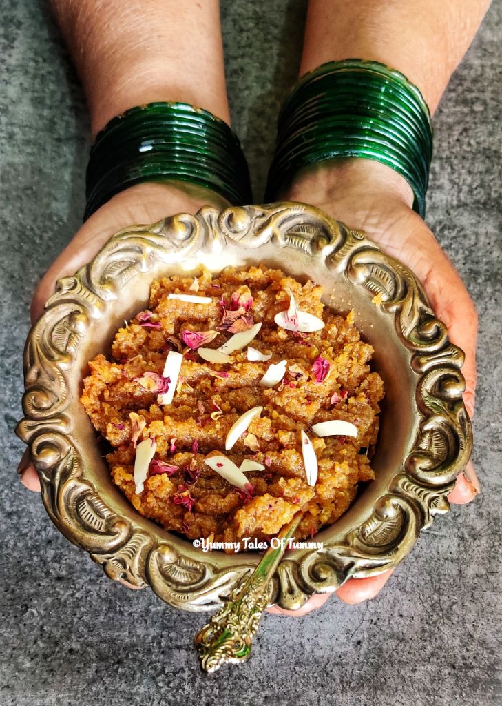 Badam Halwa Recipe | Almond Halva | Badam Sheera - Yummy tales of tummy