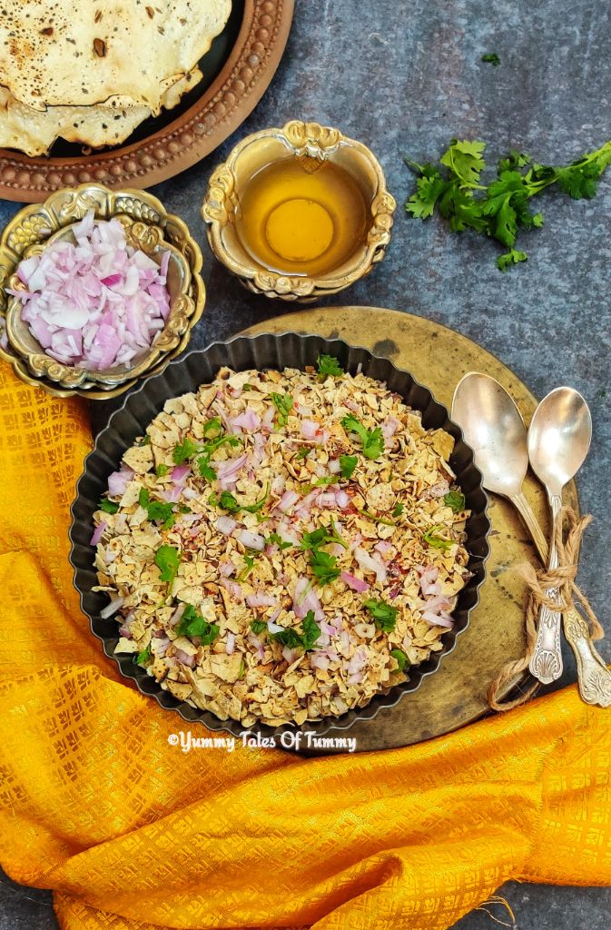 Papad Ki Churi | How to make Papad Churi - Yummy tales of tummy