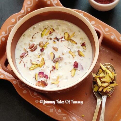 Sabudana kheer | Indian Sago Pudding - Yummy tales of tummy