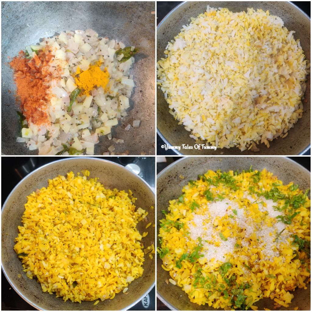 How to make soft fluffy Poha | Kanda Batata Poha - Yummy tales of tummy