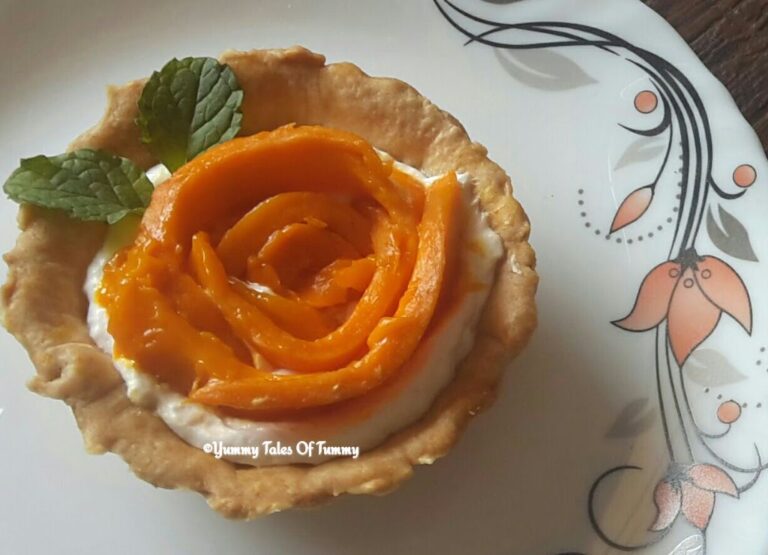 Eggless Mango Mini tarts | Mango tarts - Yummy tales of tummy