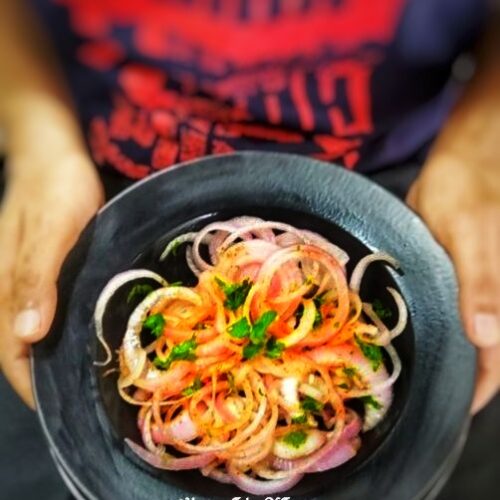 Restaurant Style Masala Lachha Pyaz | Onion Rings Salad - Yummy tales ...