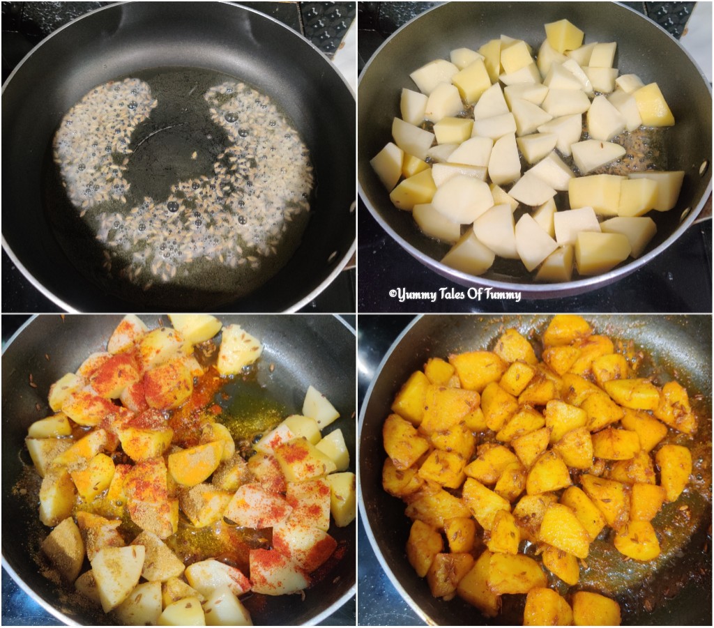 #Jeera Aloo Recipe (Cumin Potatoes ) | Zeera Alu - Yummy tales of tummy