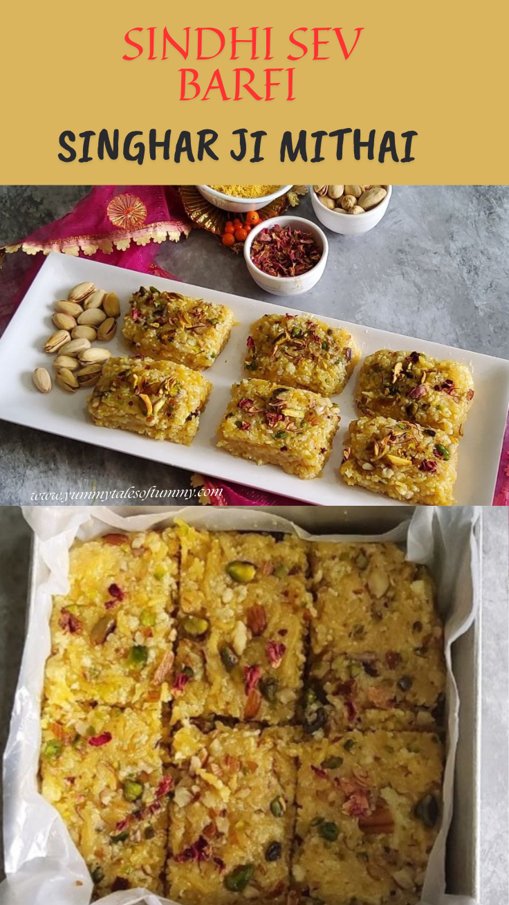 Sindhi Sev Barfi | Singhar ji mithai - Yummy tales of tummy
