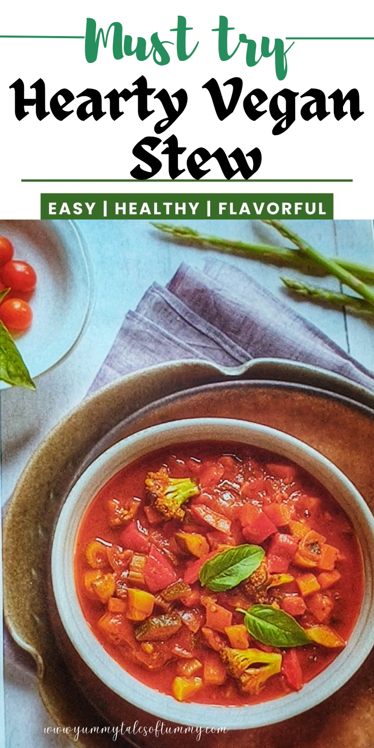 Easy Vegetable Stew Recipe (Vegan) - Yummy tales of tummy