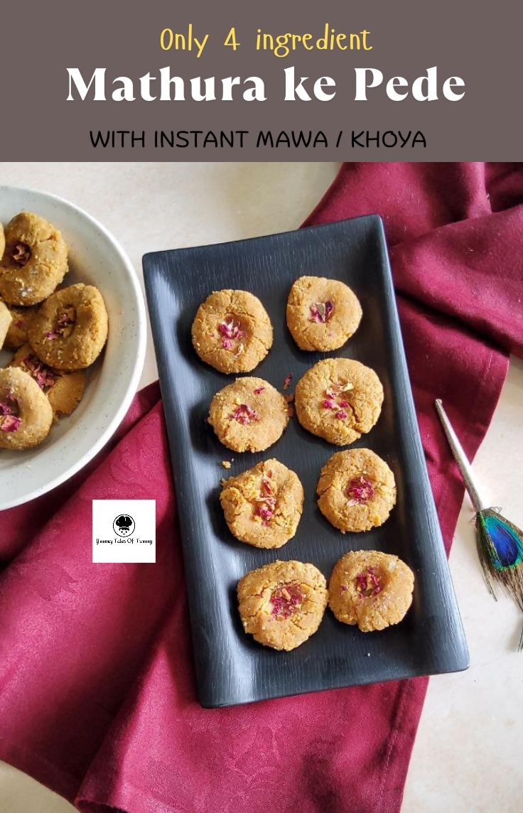 Mathura Peda | Instant Mawa Peda - Yummy tales of tummy