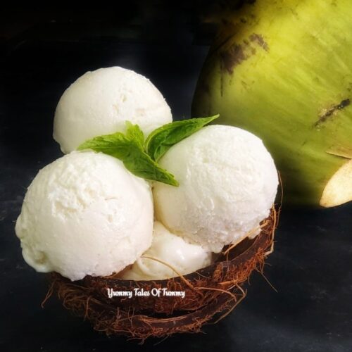 4 Ingredient Tender coconut ice cream (Naturals style) - Yummy tales of ...