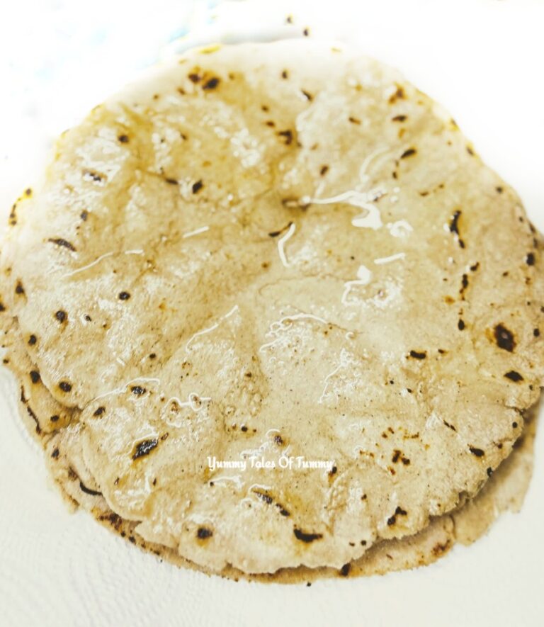 How to make Jowar Roti (Sorghum flour flatbread) - Yummy tales of tummy