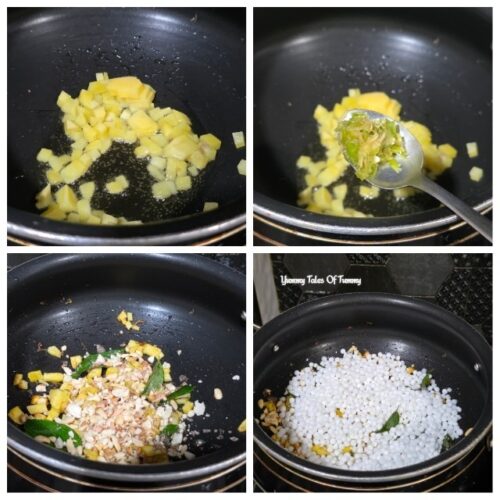How to make Sabudana Khichdi (Fluffy & Non sticky) - Yummy tales of tummy